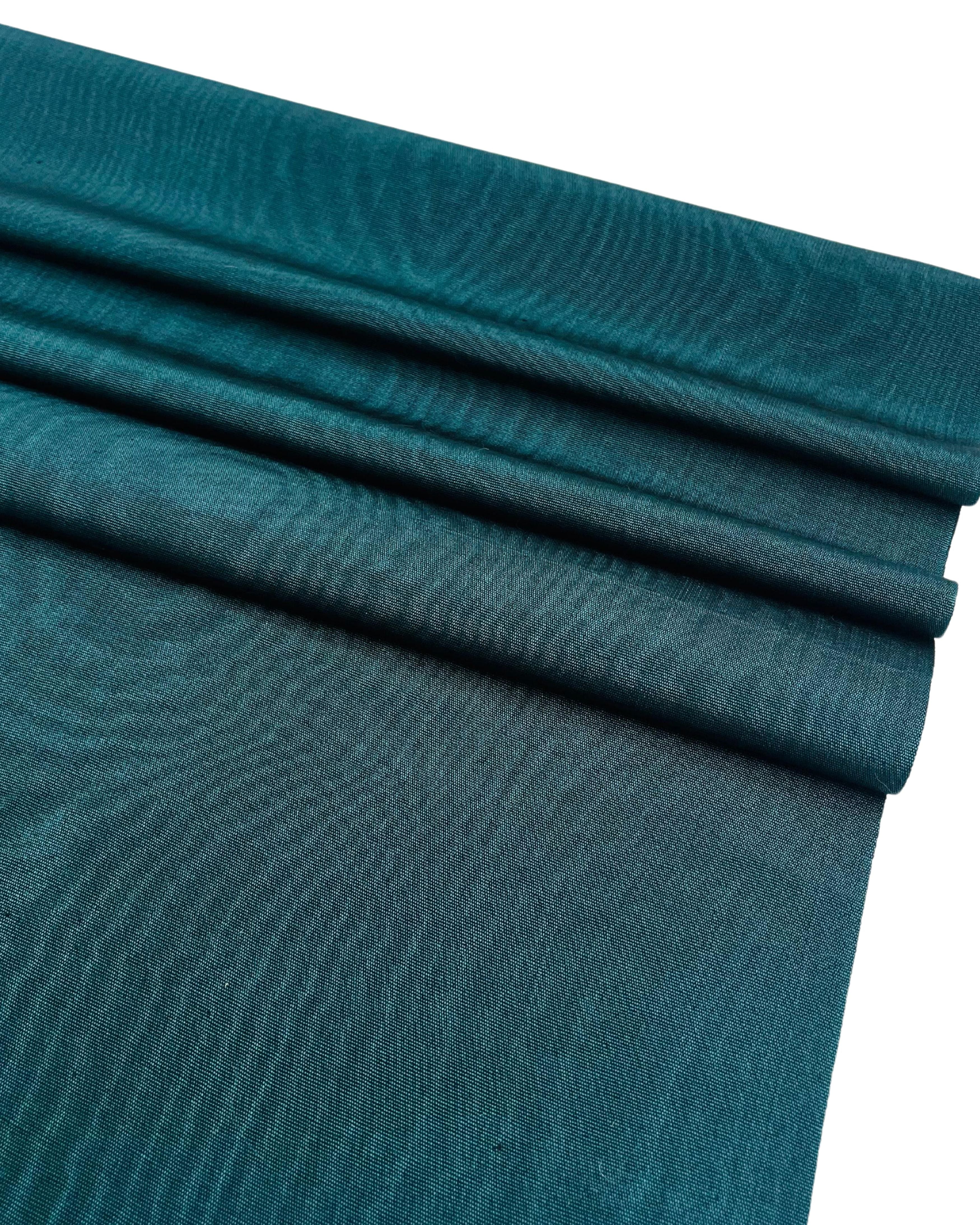 Petroleum Blue Silk Home Textile Interior Fabrics Watermark Patterns ...