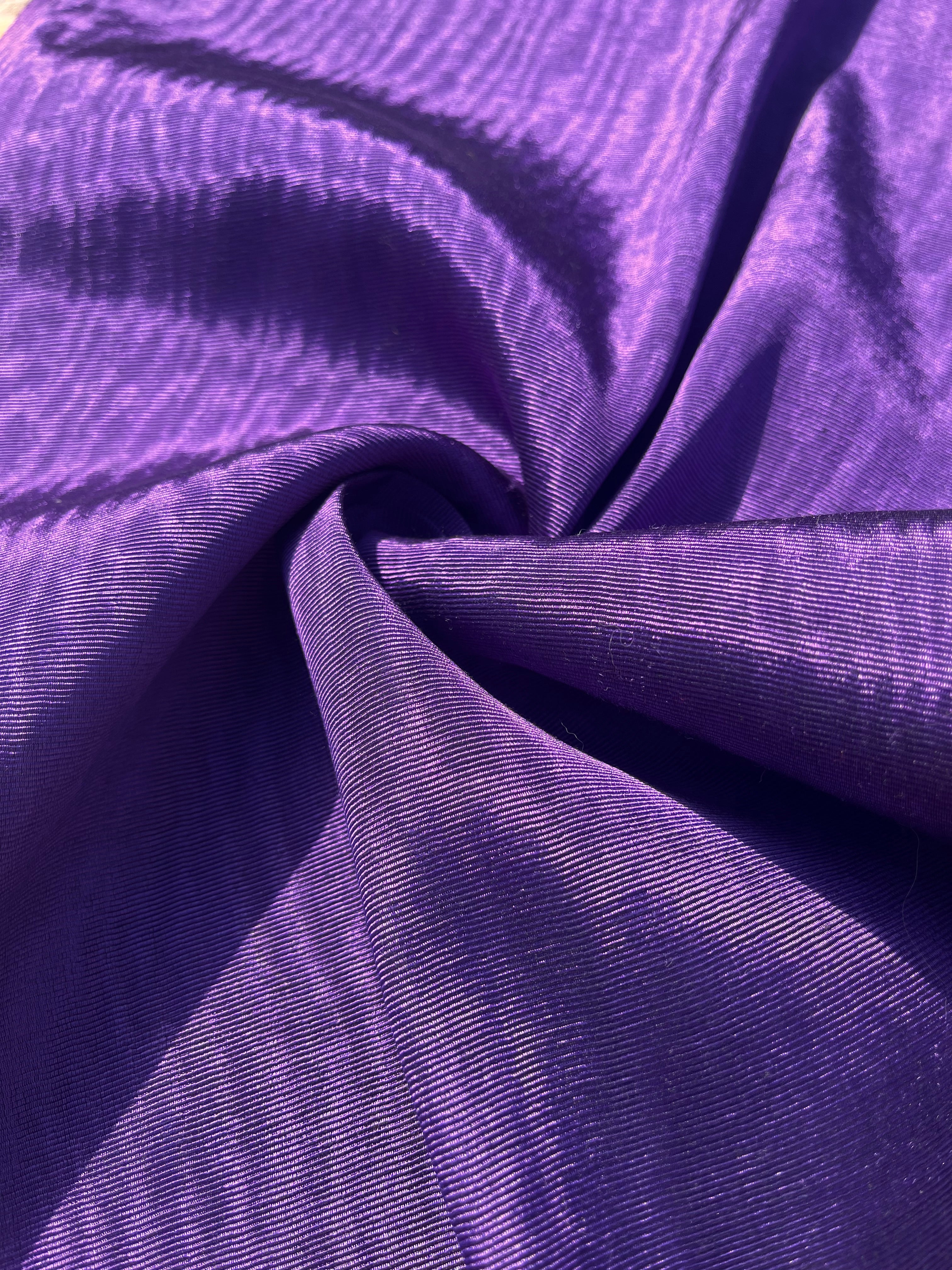 Purple Colour Silk Moire Home Textile Interior Fabrics, Watermark Patt ...