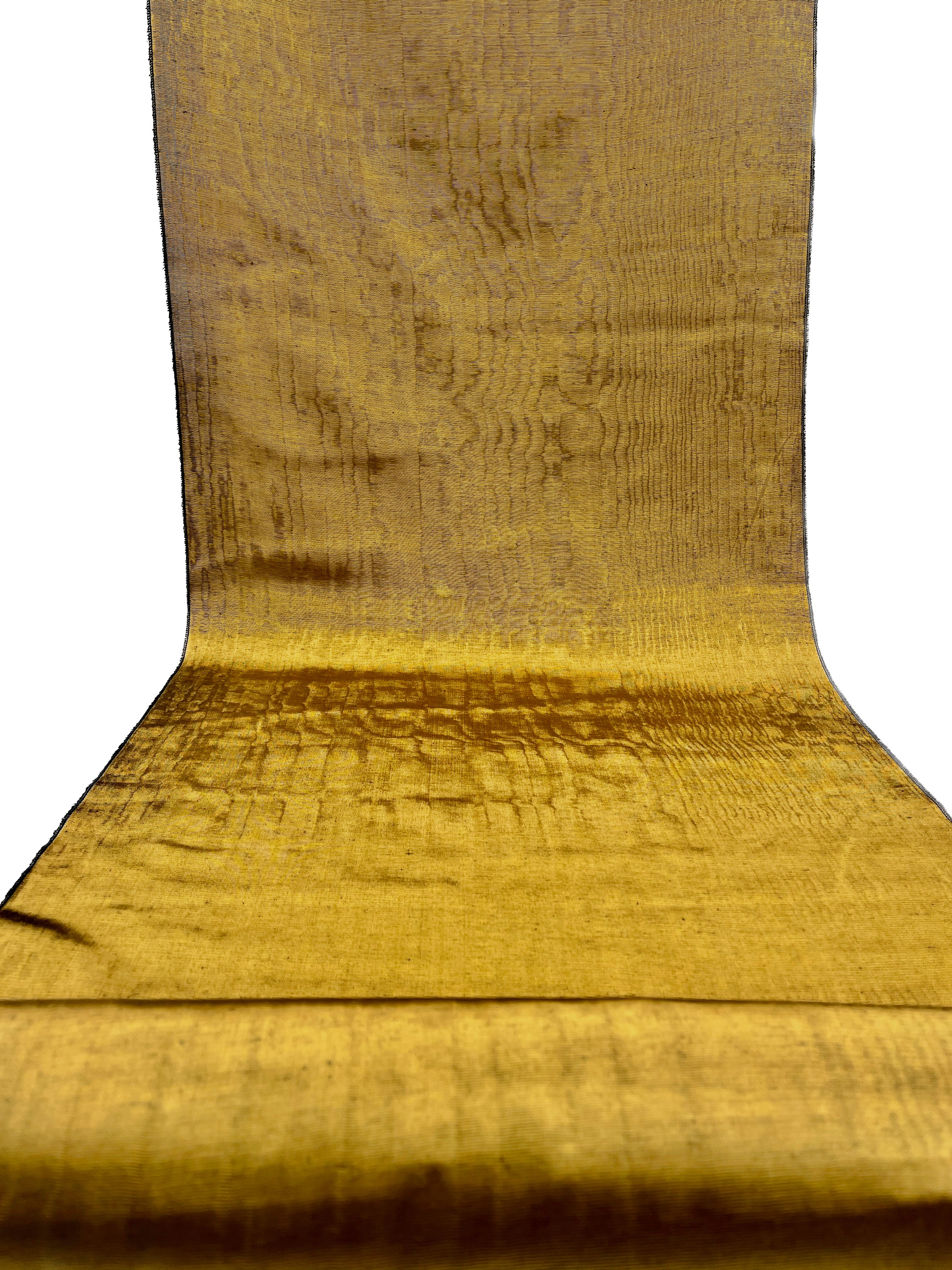 Gold Colour Silk Moire Home Textile Interior Fabrics, Watermark Patter ...
