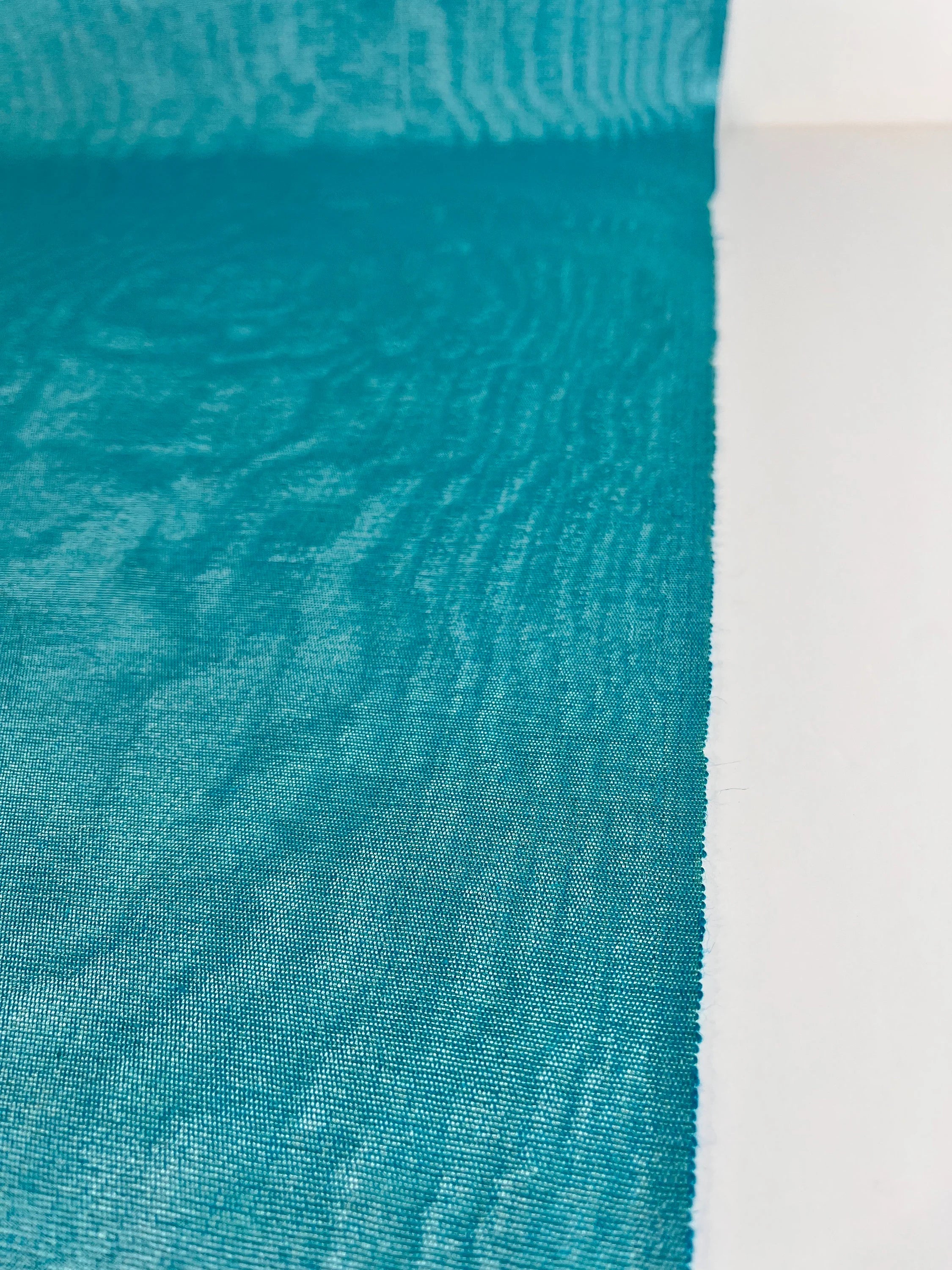 Turquoise Blue Silk Moire Home Textile Interior Fabrics Watermark Patt ...